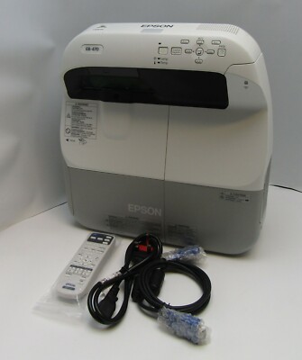 Epson EB-470 XGA HDMI VGA Ultra Short Throw 2600 Lumens Projector ...