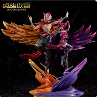 Official LoL League of Legends Rakan / XAYAH 1/7 Statue Figure Model ...