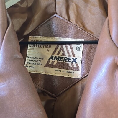 Vintage Tannery Collection Amerex Light Brown Faux Leather Vintage Tannery Collection Amerex Light Brown Faux Leather