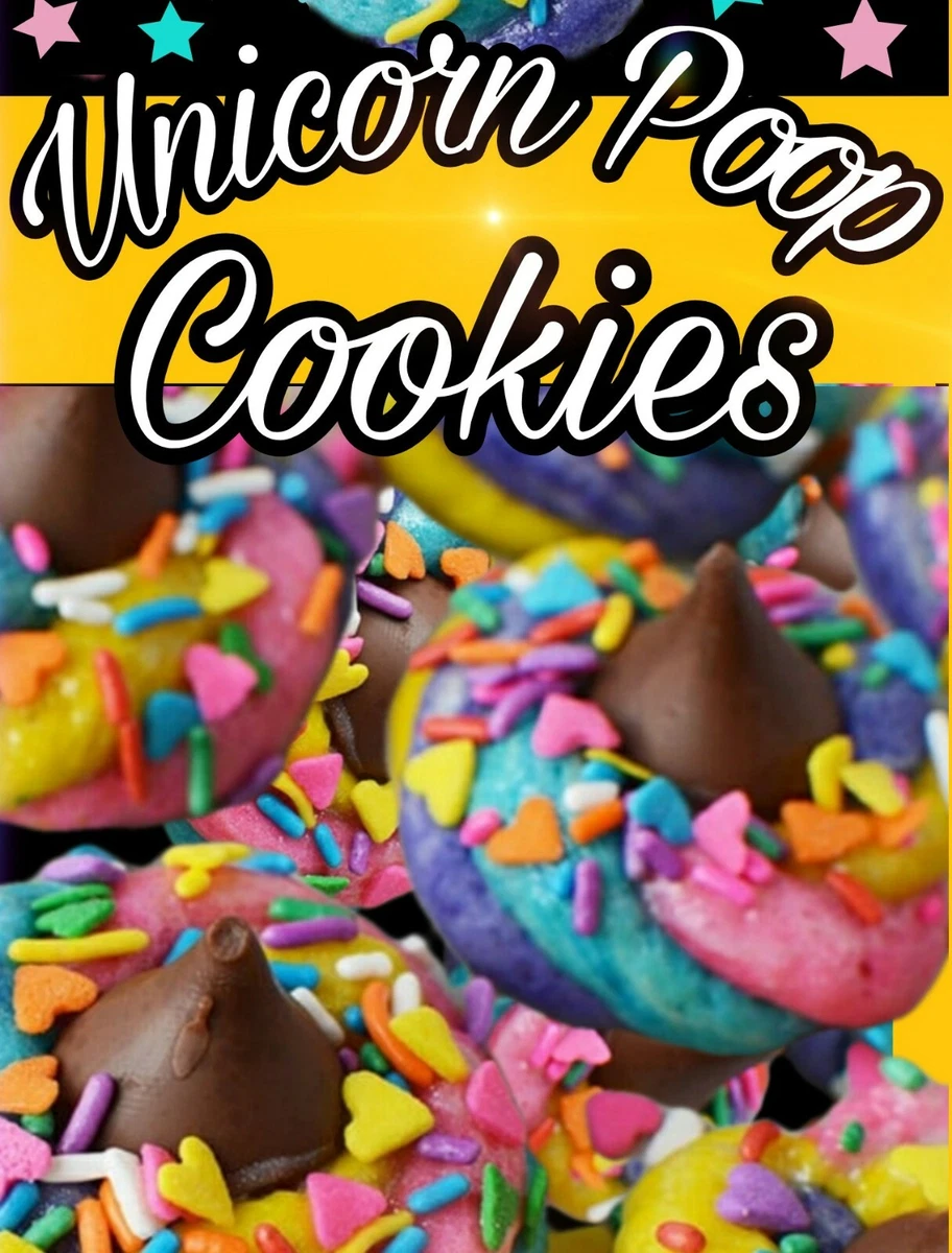 Rainbow Unicorn Poop Cookies