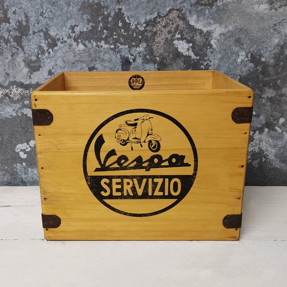 Retro Record Box 12" Vintage Wooden Handcrafted Album Crate For LP ...