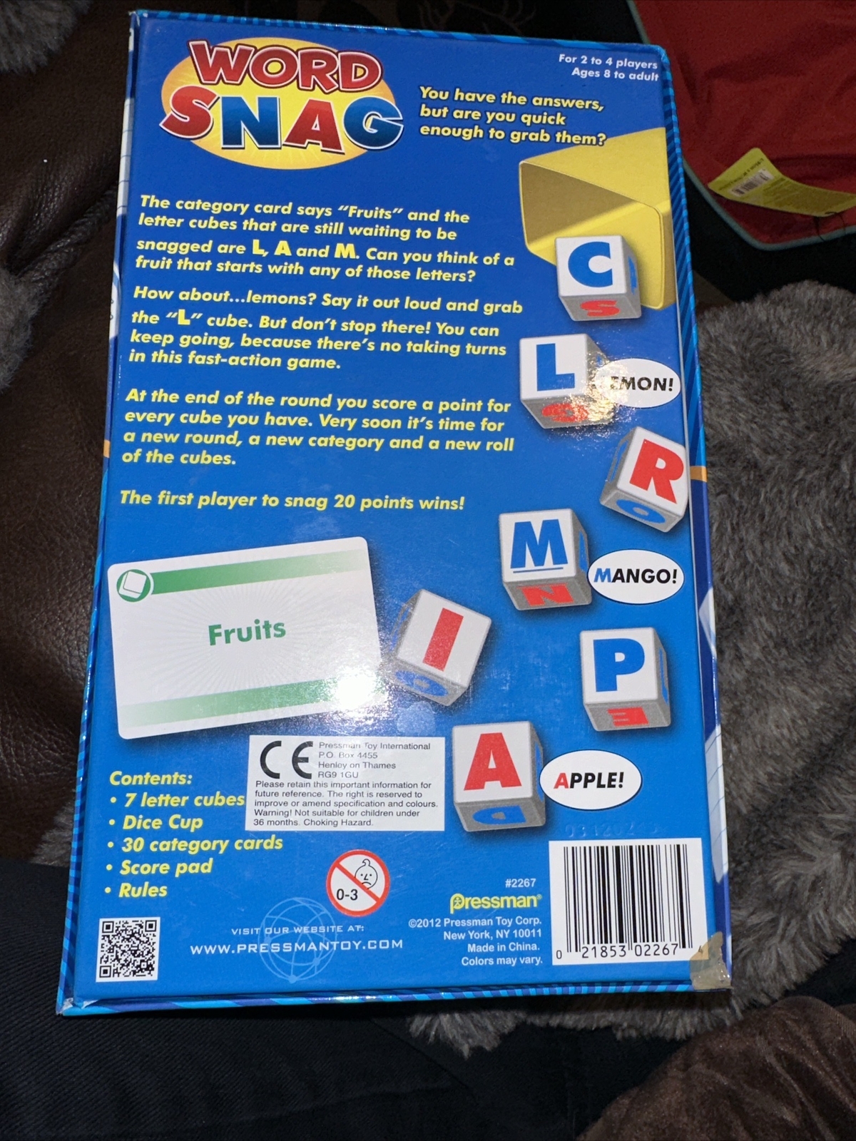 Word Snag Game - Pressman 2012 - Are You Quick Enough to Grab the ...