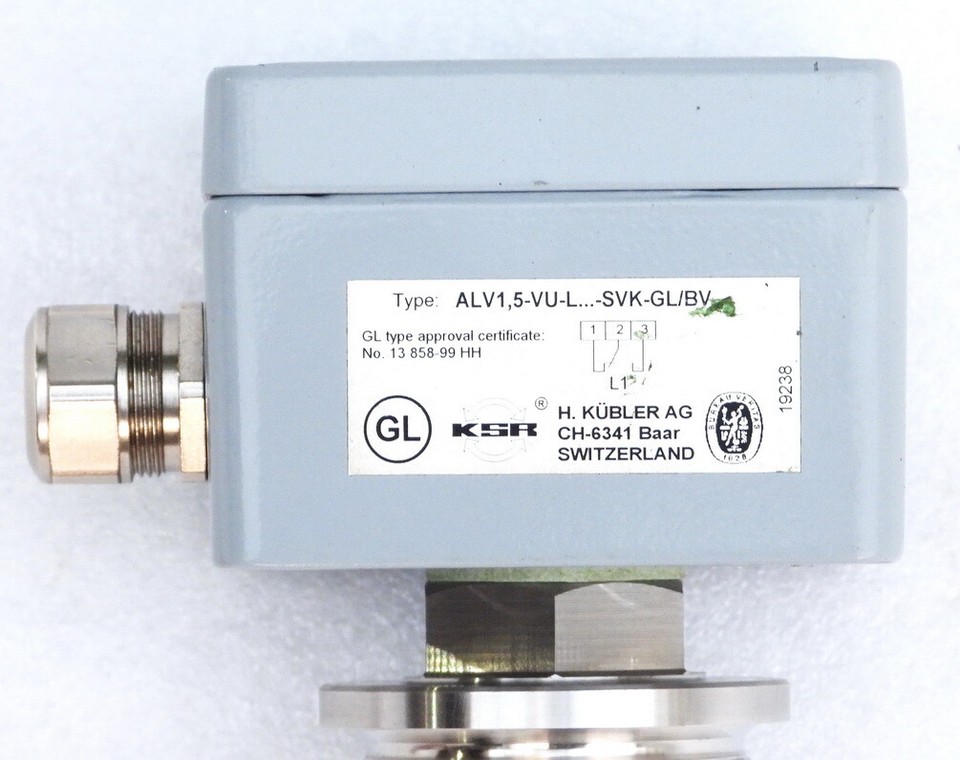 HEINRICH KUBLER AG CH-6341 BAAR MAGNETIC FLOAT LEVEL SWITCH TYPE: ALV1 ...
