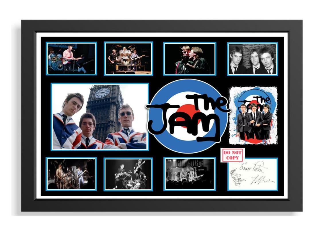 (160) the jam paul weller signed a4 photograph framed unframed reprint ...