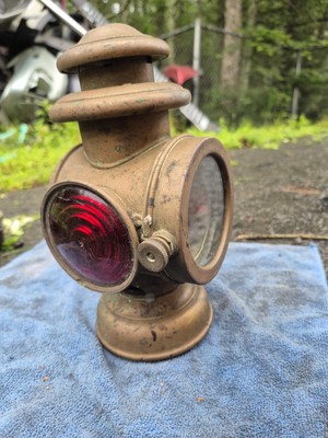 Brass era Gray & Davis Auto Tail Lamp Model T tail light | eBay