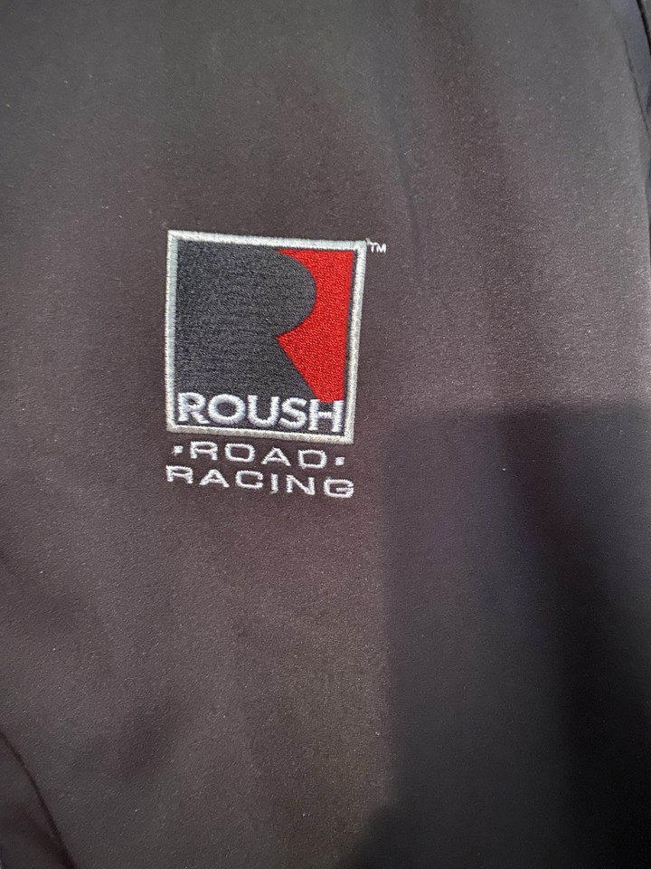 Roush Road Ford Racing Softshell Jacket Full Zip Size XL Black | eBay