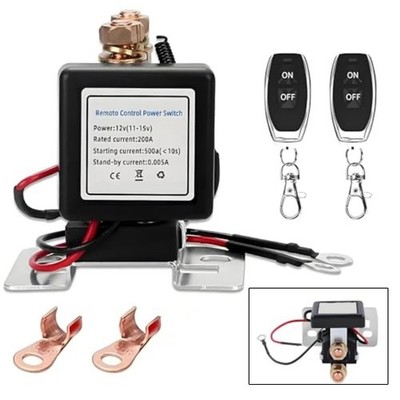 Wireless Battery Relay 30m Remote Range Anti-Drain Protection Cold ...