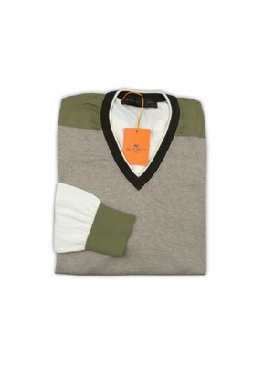 Etro Maglia Uomo Mod. 14354 9802 VAR 800 Bande Tortora/Bianco | eBay