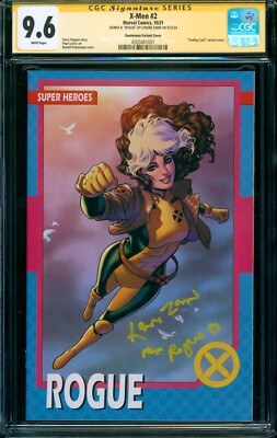 X-Men #2 ROGUE CARD VARIANT CGC SS 9.6 signed Lenore Zann VOICE ROGUE X ...