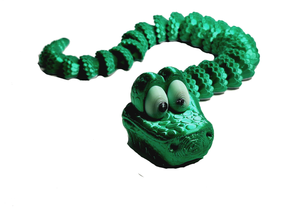 Flexi-Mech Cartoon RattleSnake 3d Print Articulated Mechanical Mouth ...