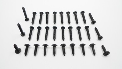 30 BLACK RESTORATION SCREWS! FITS AMC AMERICAN JAVELIN MATADOR ETC ...