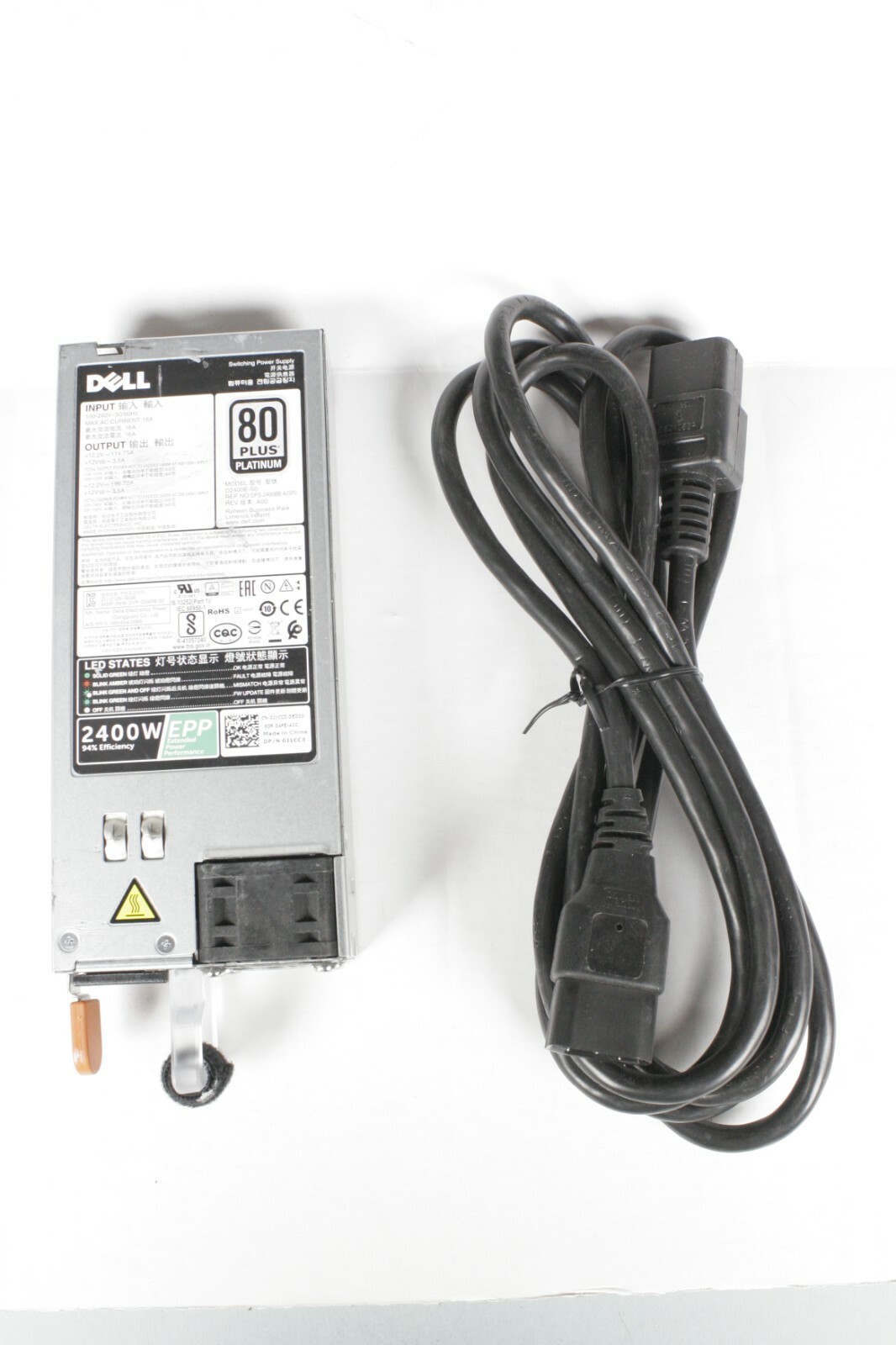 Dell PowerEdge R740 R740XD 80+ platinum EPP 2400W power supply w/PDU ...