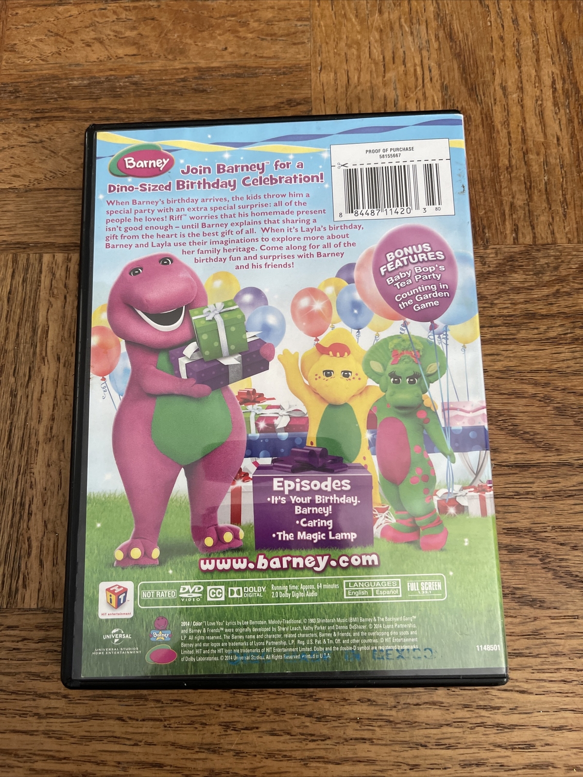 Barney Happy Birthday Barney DVD-Rare Vintage-SHIPS N 24 HOURS ...