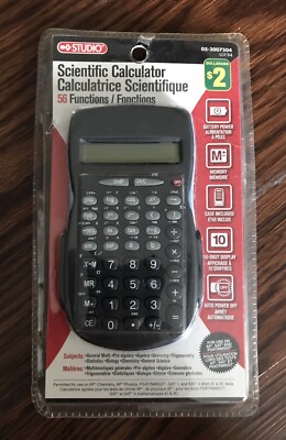 Studio Scientific Calculator 56 Functions NEW Sealed Package 05-3007504 ...