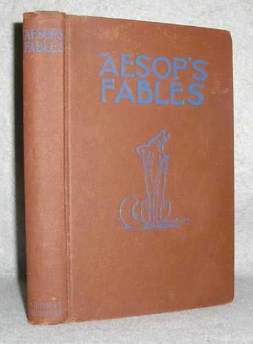 Antique Fair y Tales Book Aesops Fables Wisdom Folk Stories Illustrated ...