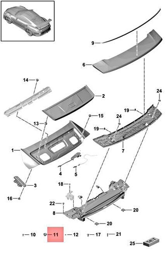 Genuine PORSCHE Grommet 95811067300 | eBay