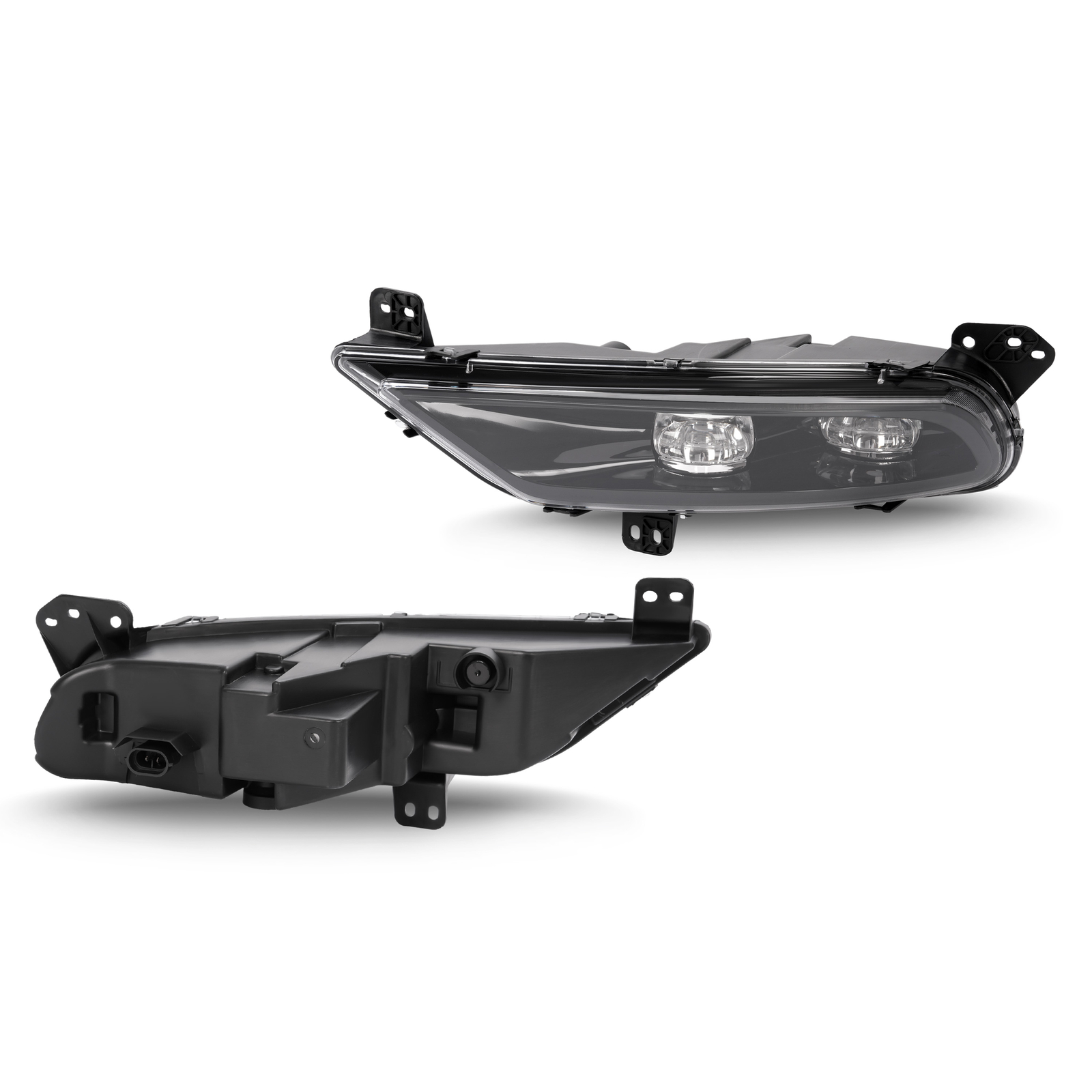 Front Fog Lights Black LED For Chrysler 300 2015-2024 Left and Right ...