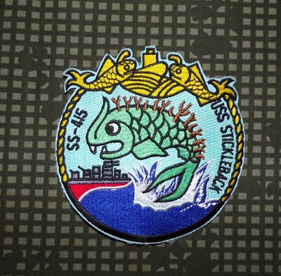 US Navy USS Stickleback SS 415 Submarine Embroidered Full Color Patch ...