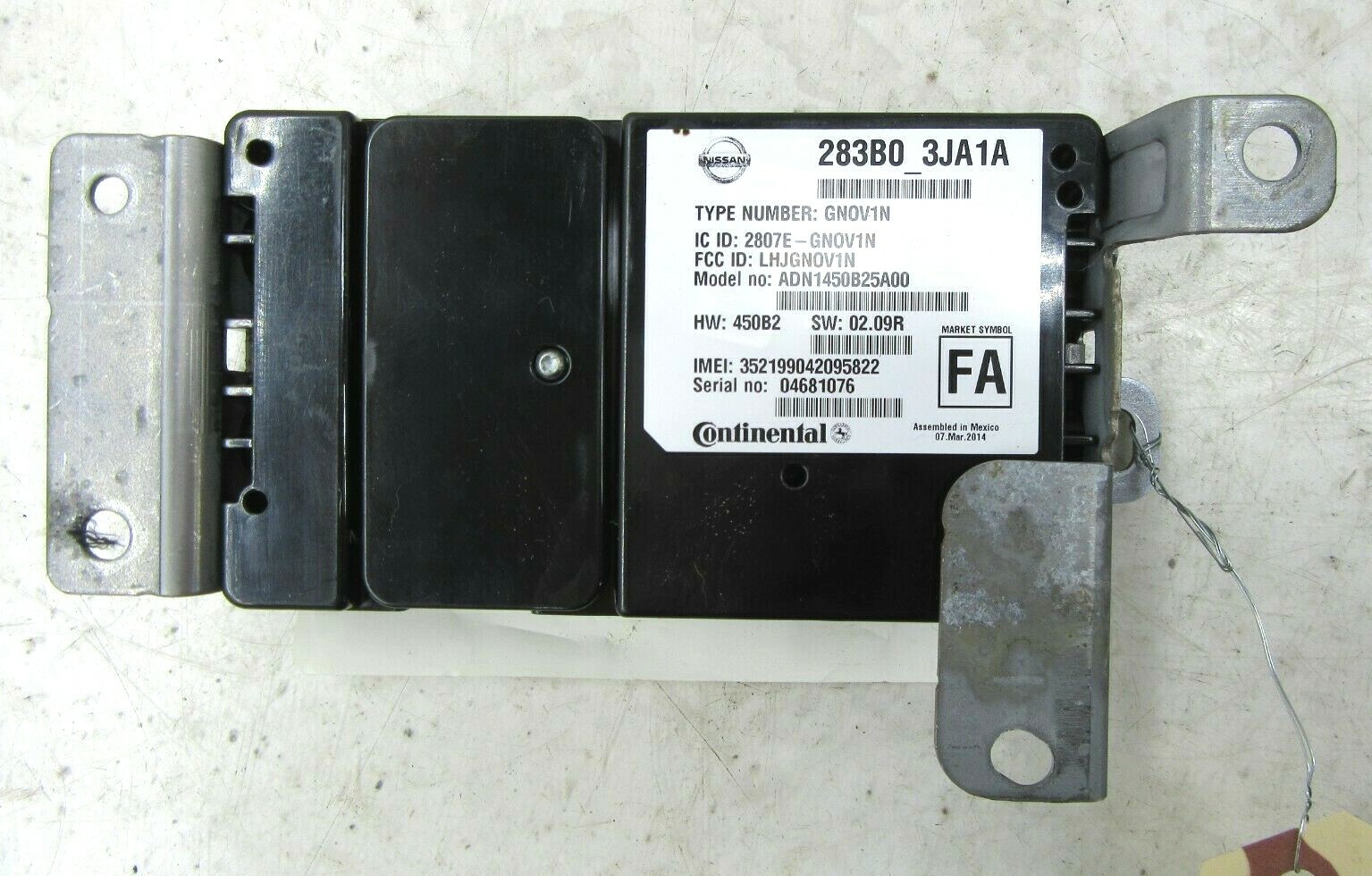 2013-2015 INFINITI QX60 JX35 OEM TELEMATICS CONTROL MODULE COMPUTER ...