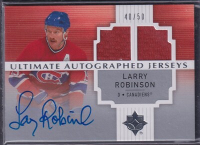 LARRY ROBINSON - 2007 Upper Deck Ultimate Autographed Jerseys #AJ-LR ...