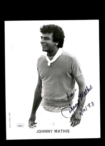 Johnny Mathis JSA Coa Autograph 8x10 Photo Signed | eBay