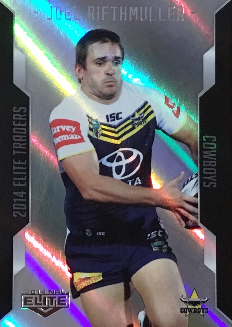 2014 NRL ELITE SILVER PARALLEL QUEENSLAND COWBOYS JOEL RIETHMULLER P33 ...