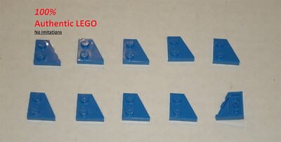 LEGO NEW 2x2 Blue Wedge Plate (27°) Right (10x) 6189202 Brick 24307 | eBay