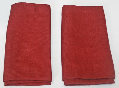 NWOT Set of 2 Merlot Red Polyester Pair of Napkins 18.5” Square | eBay