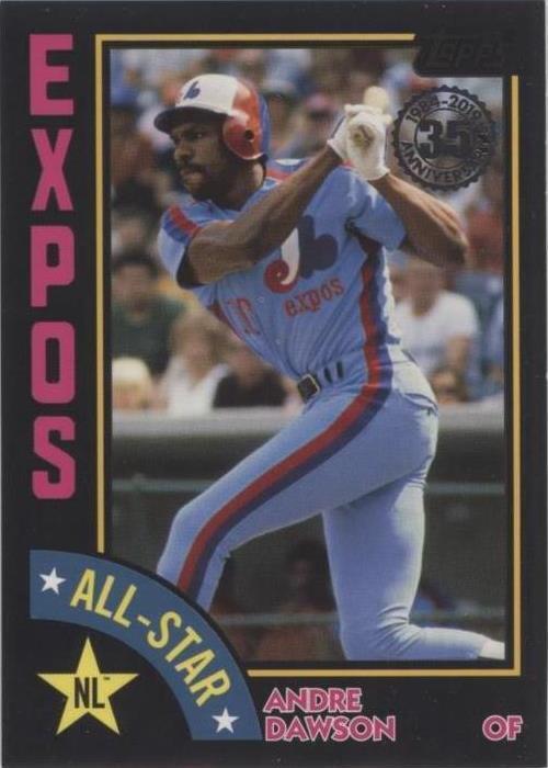 2019 Topps - 1984 Topps Baseball All-Stars Andre Dawson #84AS-AD Black ...