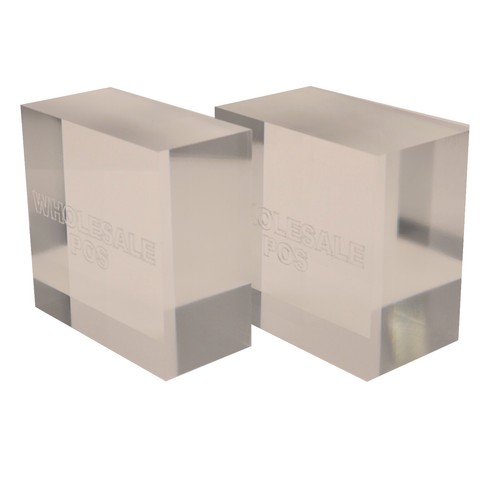 Acrylic Perspex® Blocks Retail Jewellery Display Stands Various Risers ...