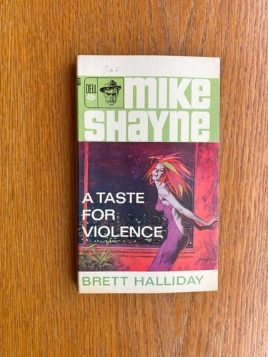 Brett Halliday A Taste For Violence 1st US Thus paperback ed # 8518 VG ...