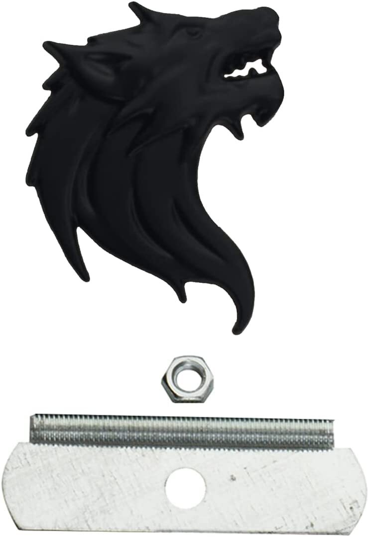 Black And White Wolves Badge