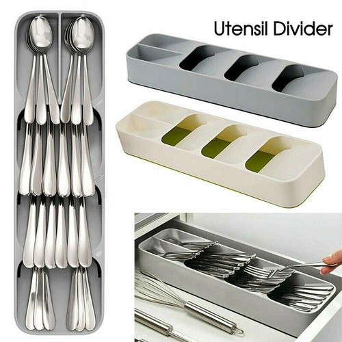 Cutlery Spoon Tray Insert Utensil Divider Organizer Kitchen Drawer ...