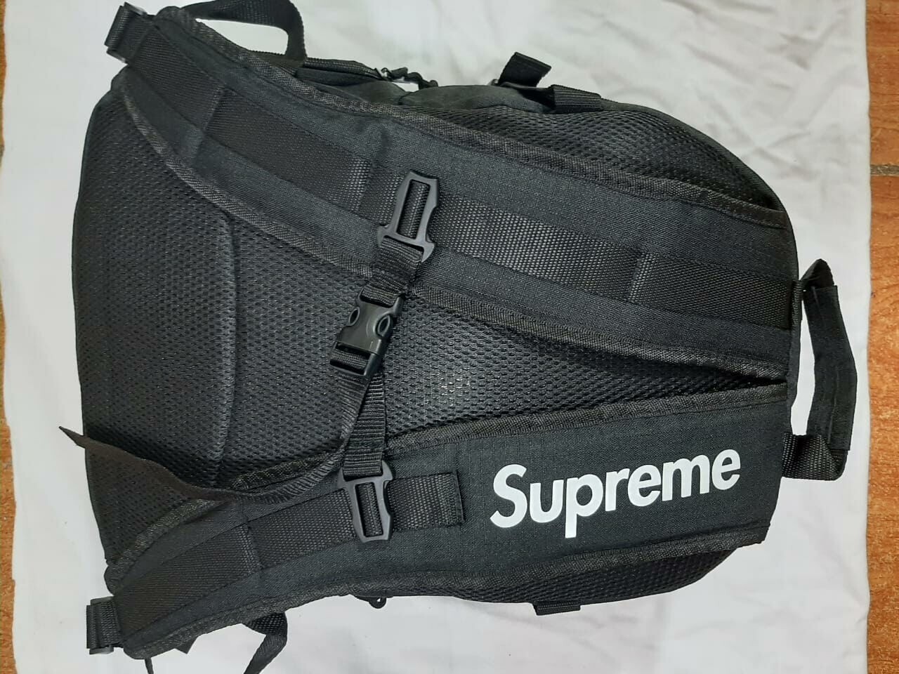 Black SS17 Supreme Backpack Mens Boys Sports Work Outdoor Traveling ...