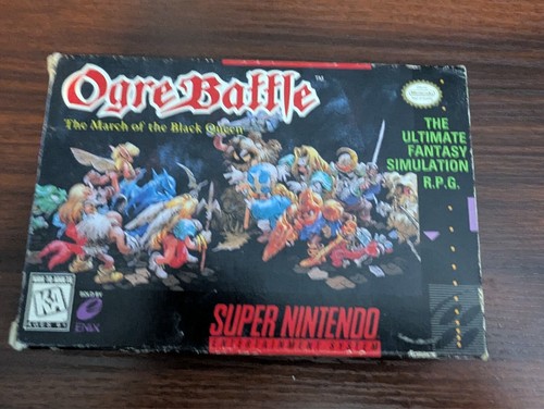 SNES Super Nintendo Ogre Battle: The March of the Black Queen by ENIX ...