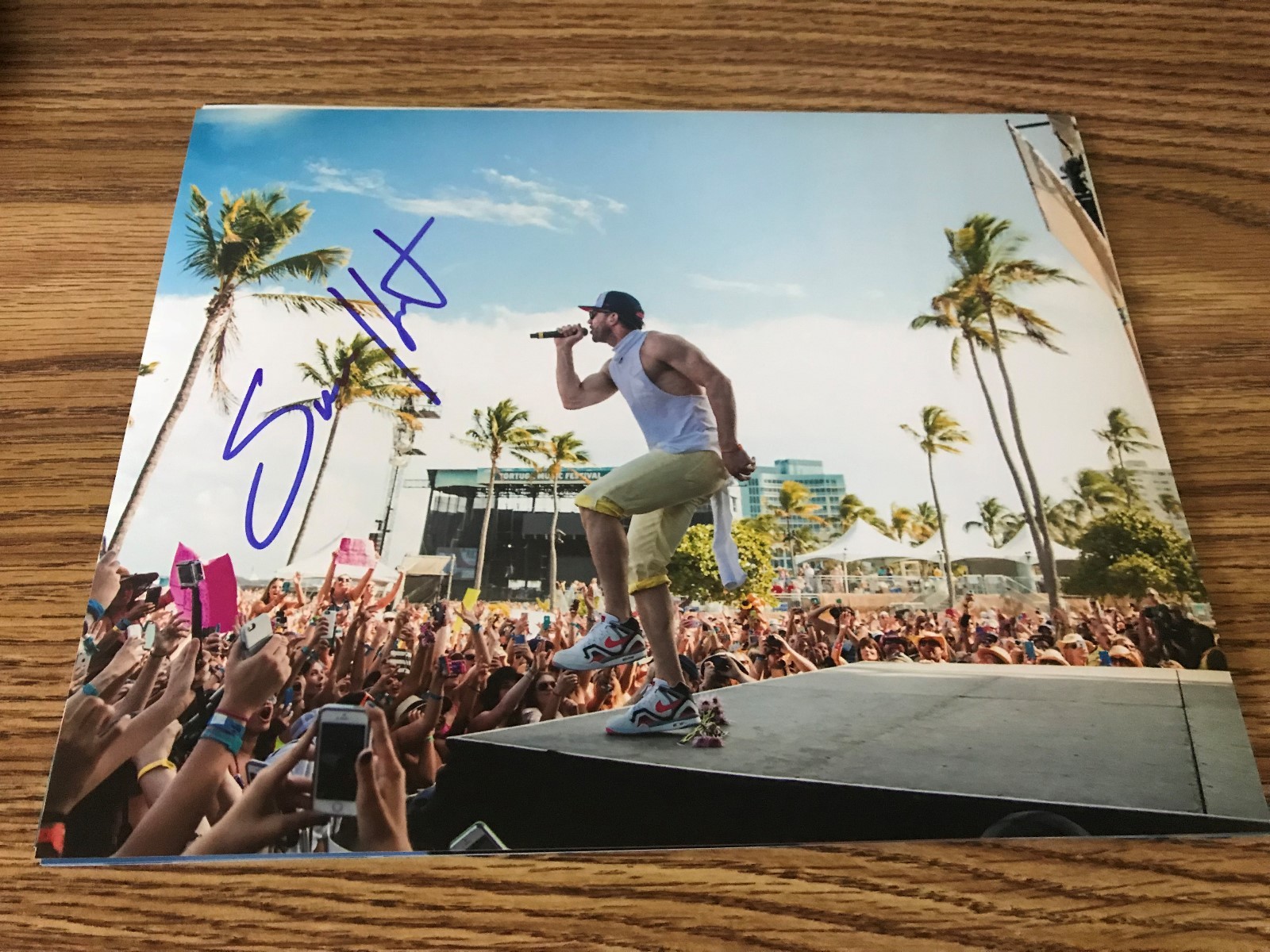 Sam Hunt Autographed 8x10 Photo Country Montevallo UAB Football PROOF ...