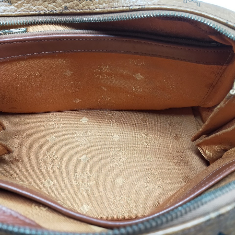 MCM Hand Bag Brown PVC 5520207 | eBay