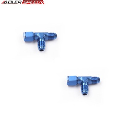 2PCS AN6 AN-6 Male To 6AN Female Pipe Fuel Hose Tee T Piece Fitting ...