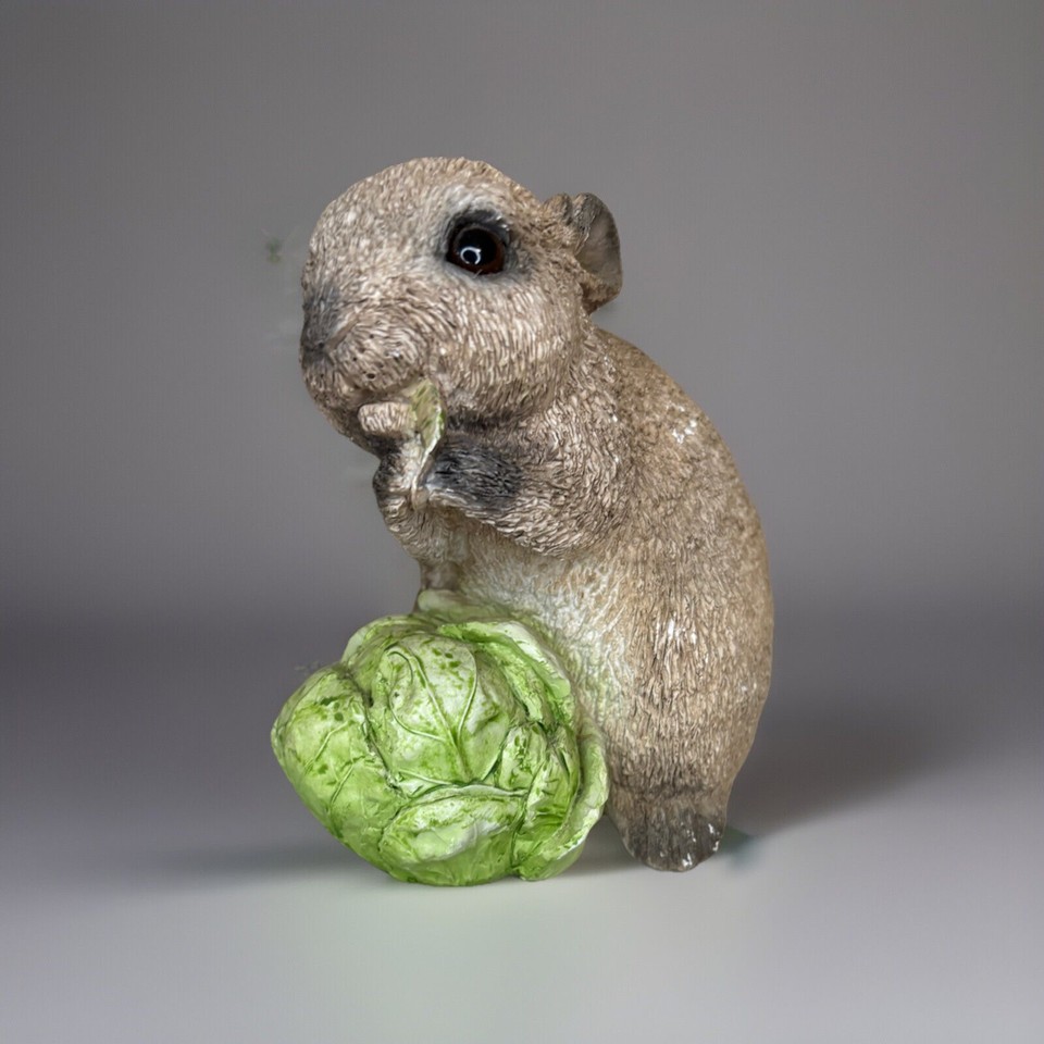 VINTAGE STONE CRITTERS SUPER CUTE BUNNY RABBIT MARBLE EYES | eBay