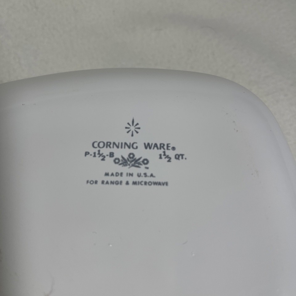 Corningware A-1 1/2 -B Green Shell Oil Medallion 1 1/2 QT NO LID | eBay