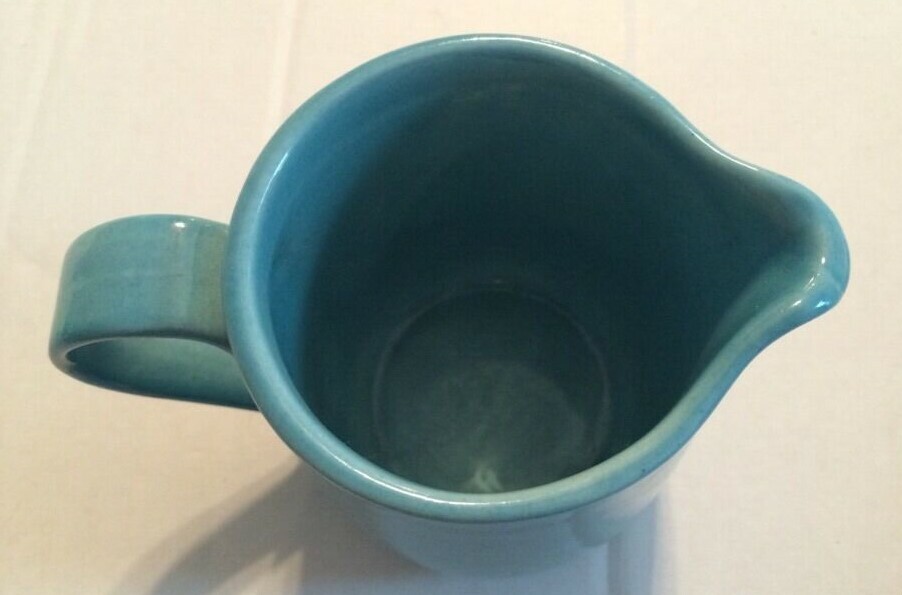 Vernon Ware Blue Creamer with Flower Design 3 1/2" | eBay