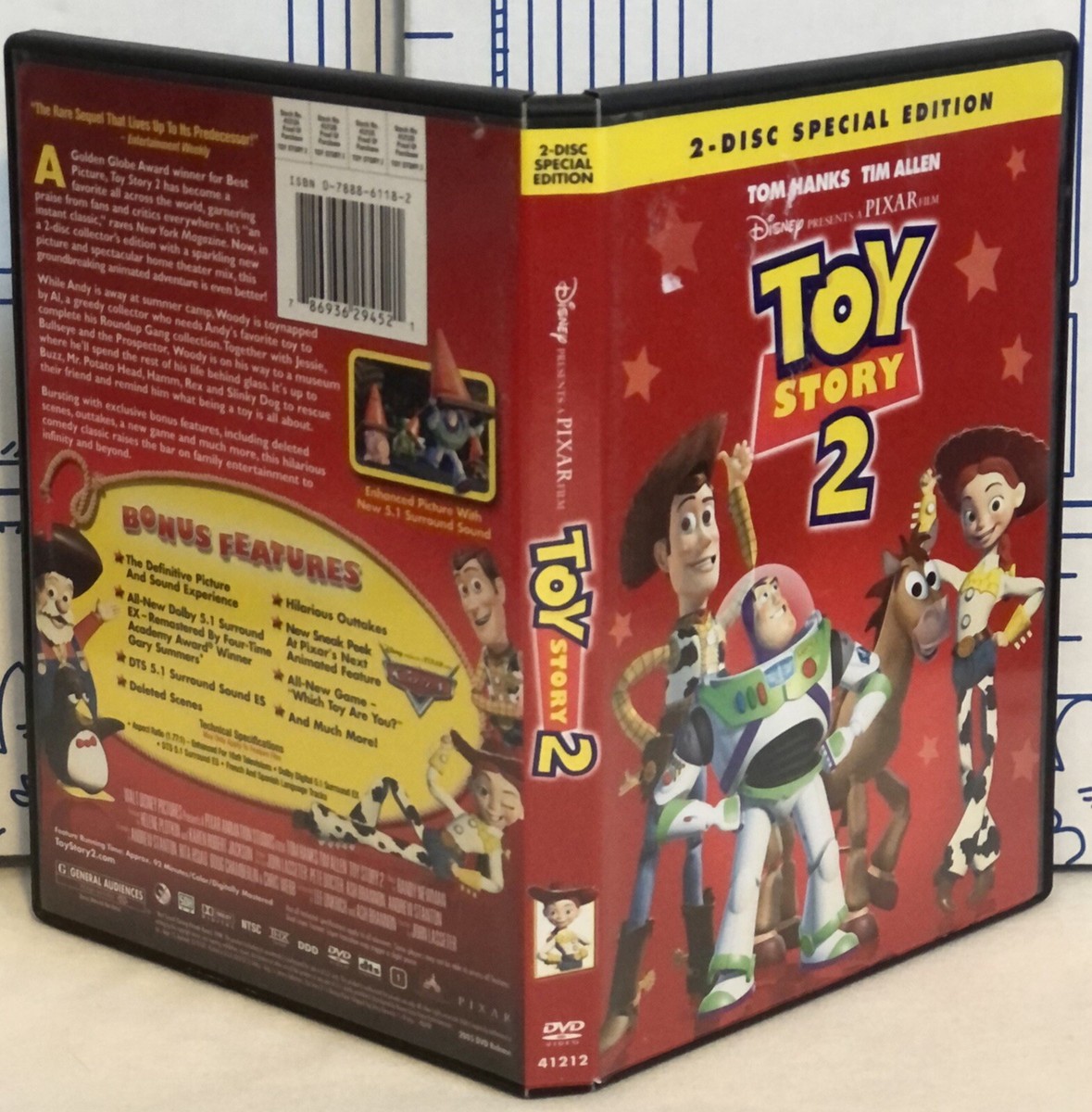 Toy Story 2 2 Disk Spesialutgave Dvd Meny Toy Story/Toy Story 2 (DVD,