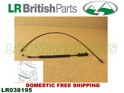 LAND ROVER HOOD CONTROL CABLE RANGE ROVER 13 ON SPORT 14 ON LR038195 | eBay