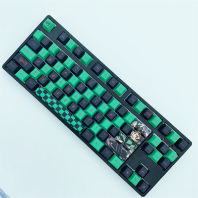 Demon Slayer Kamado Tanjiro Keycap for Cherry MX High 108pcs keyboard ...