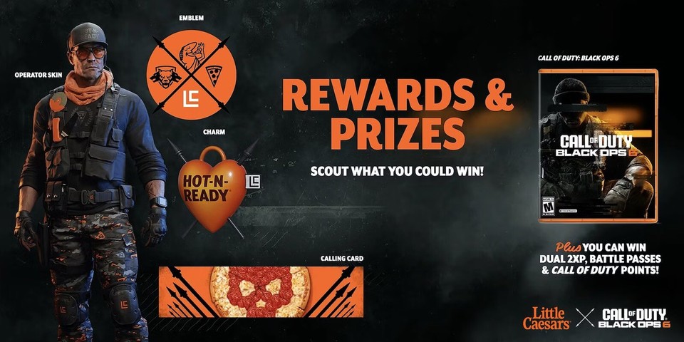 CALL OF DUTY BLACK OPS 6 BO6 LITTLE CAESARS CODE INSTANT 24/7, READ ...