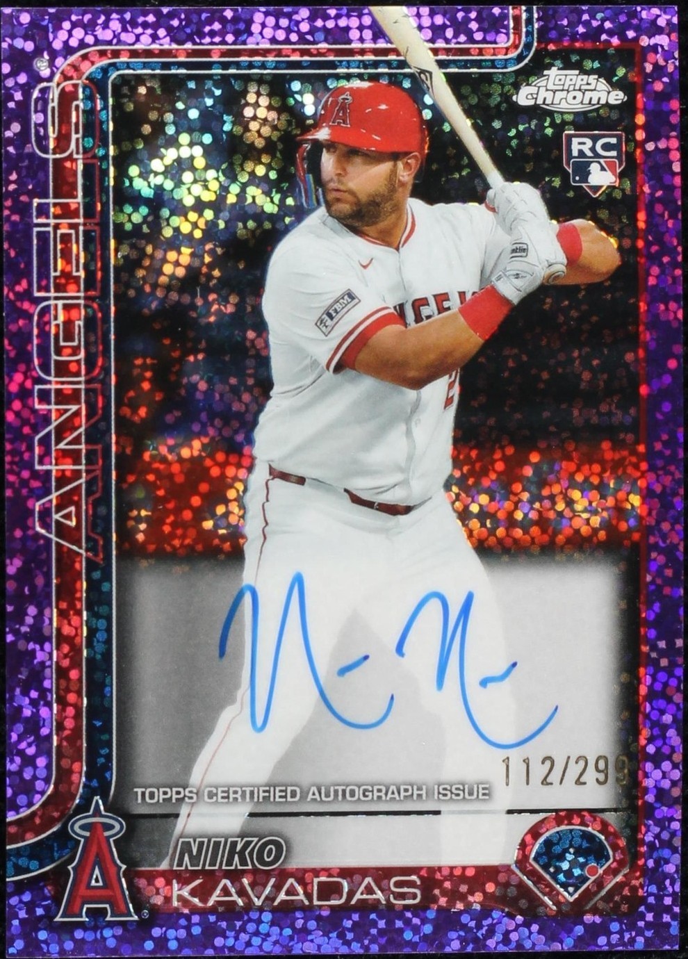 2025 Topps Chrome Update Series - Autographs Niko Kavadas #RA-NK Purple ...