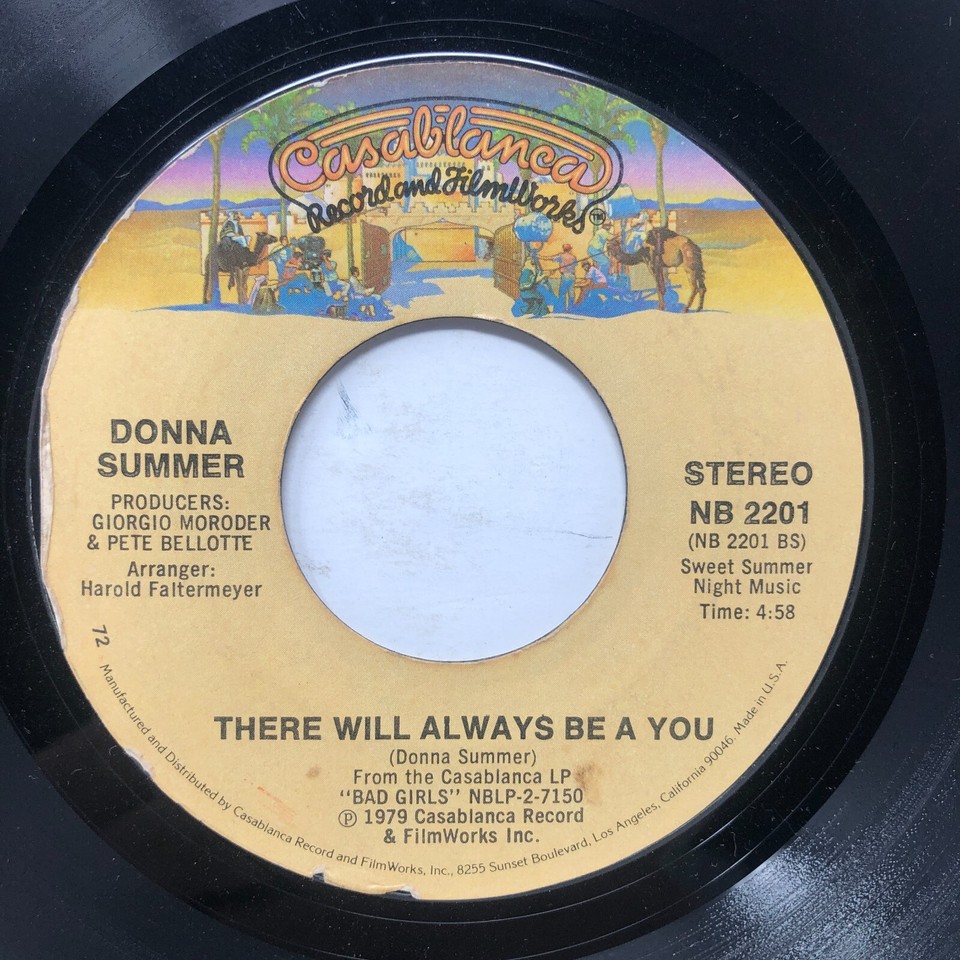 Donna Summer Dim All the Lights / There Will Always Be a You 45 ...