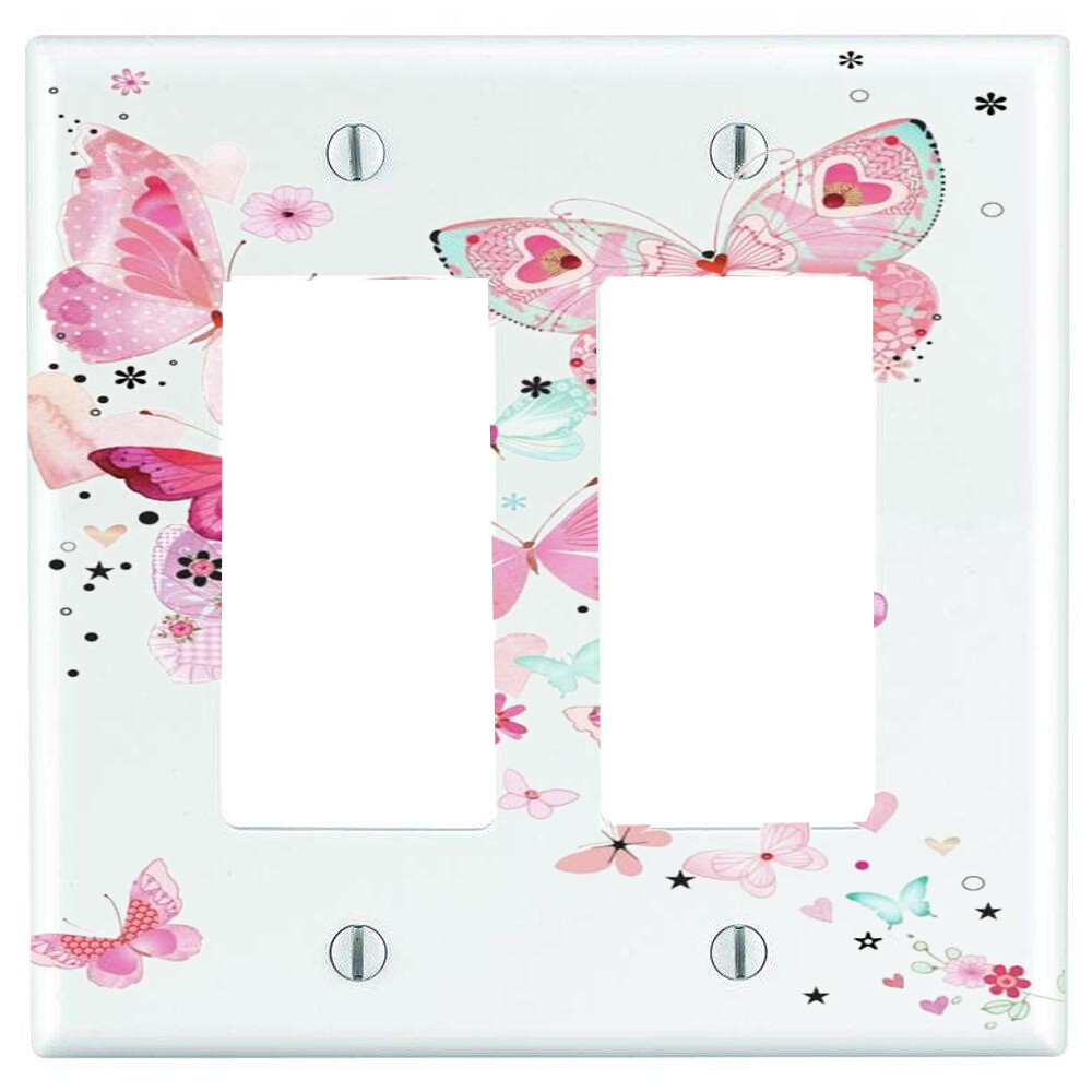 Spiral Butterflies Light Switch Cover, Home Decor, Night Light, Cabinet ...