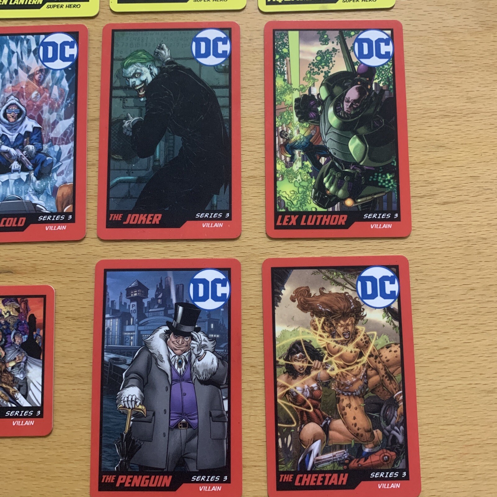DC Comics Arcade Cards Series 3 with RARE bonus cards Complete ...