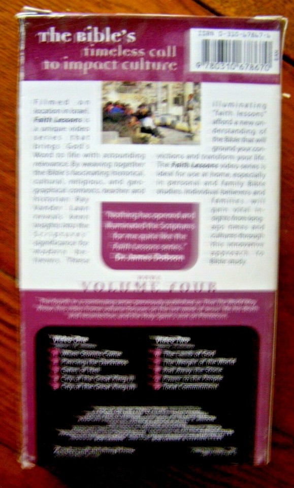 Faith Lessons on the Death & Resurrection of the Messiah set of 2 VHS ...